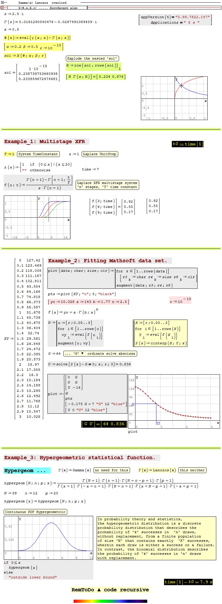 Gamma Functions - SMath